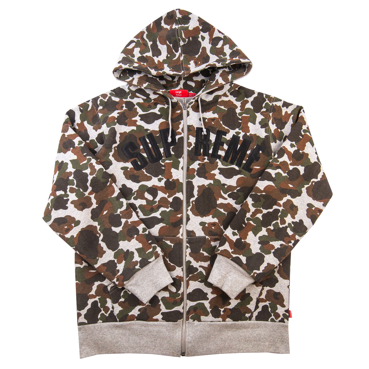 Supreme Grey/Duck Camo Arc Logo Thermal Lined Zip (2012) PRE-OWNED – On ...