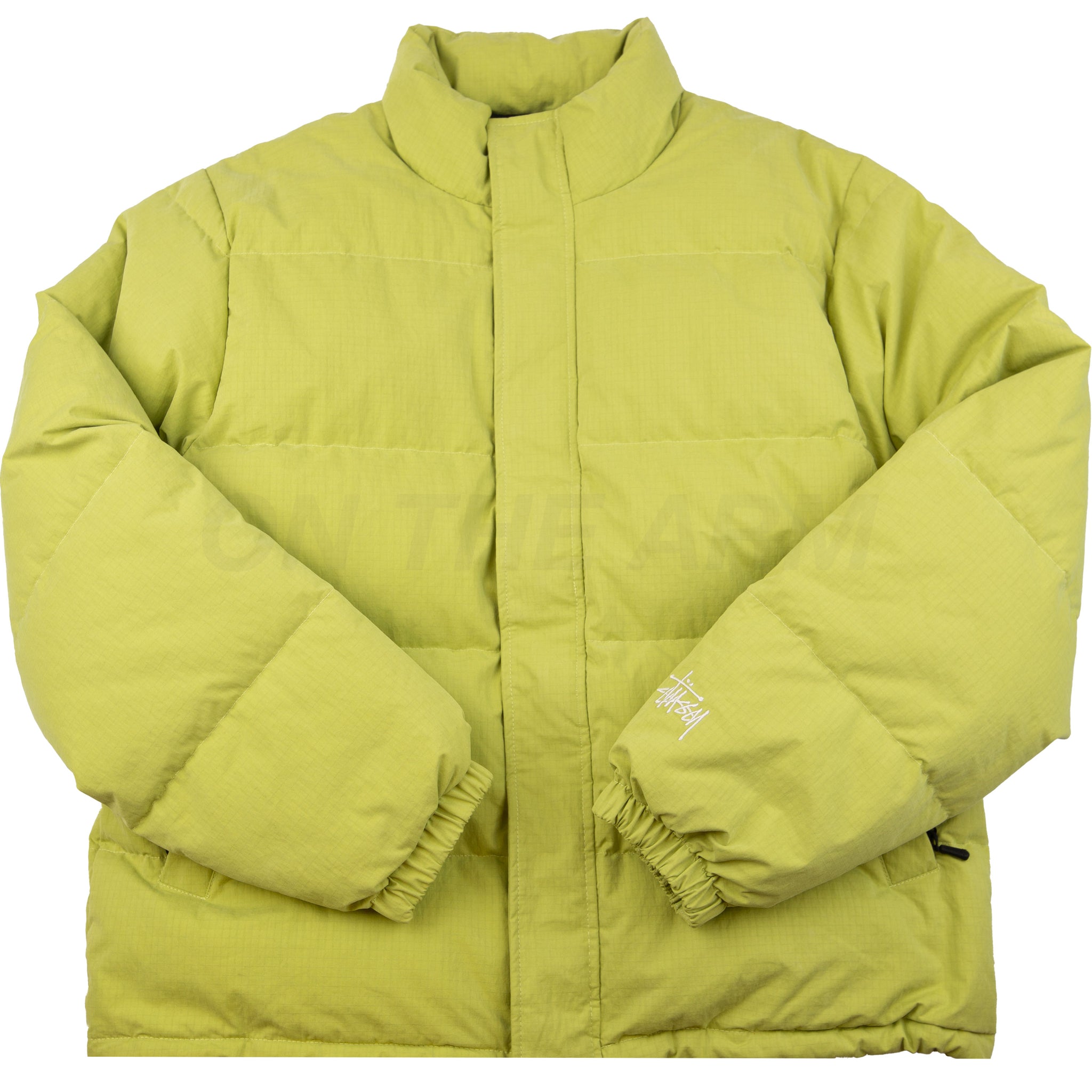 Stussy Green Puffy Jacket – On The Arm