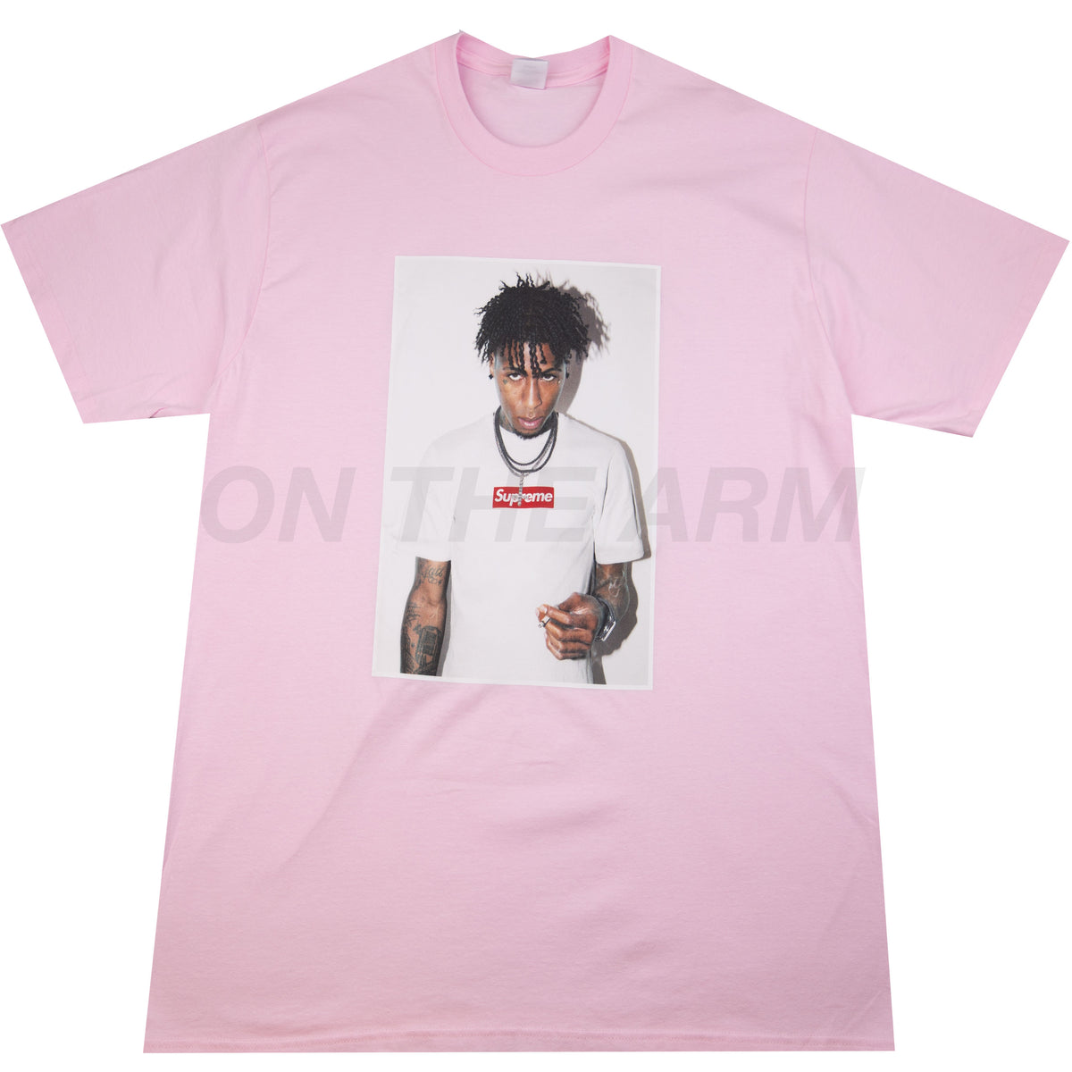 Supreme Pink NBA Youngboy Photo Tee – On The Arm