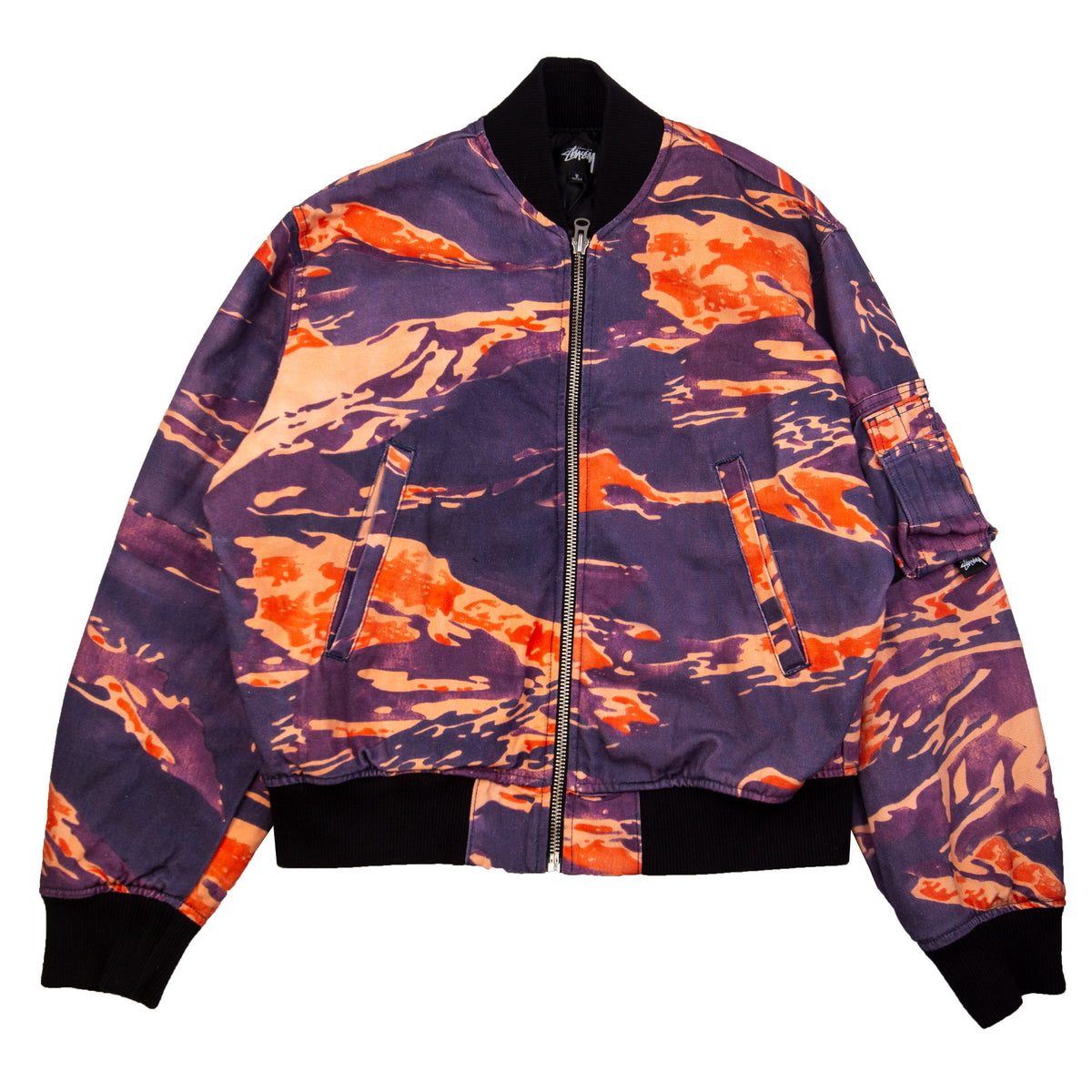 Stussy Red Tiger Camo Bomber Jacket – On The Arm