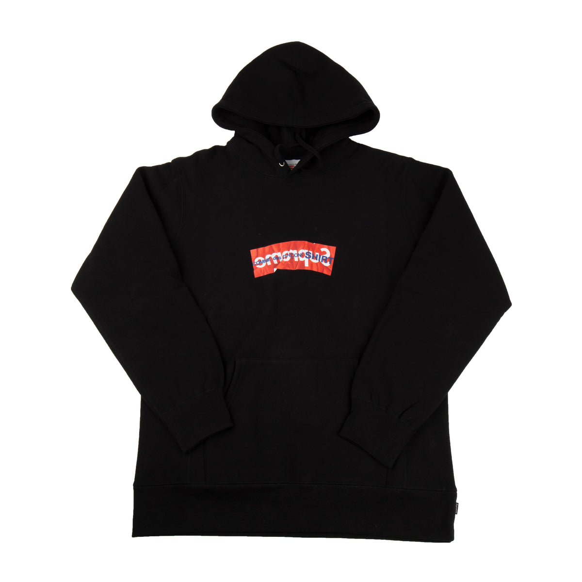 Supreme Black CDG Box Logo Hoodie – On The Arm