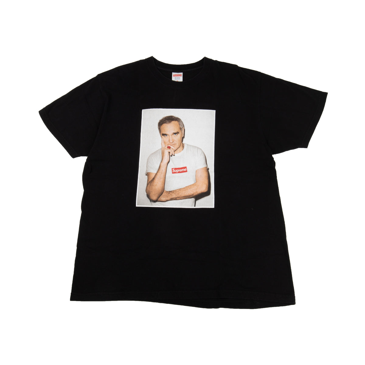 Supreme Black Morrissey Tee – On The Arm