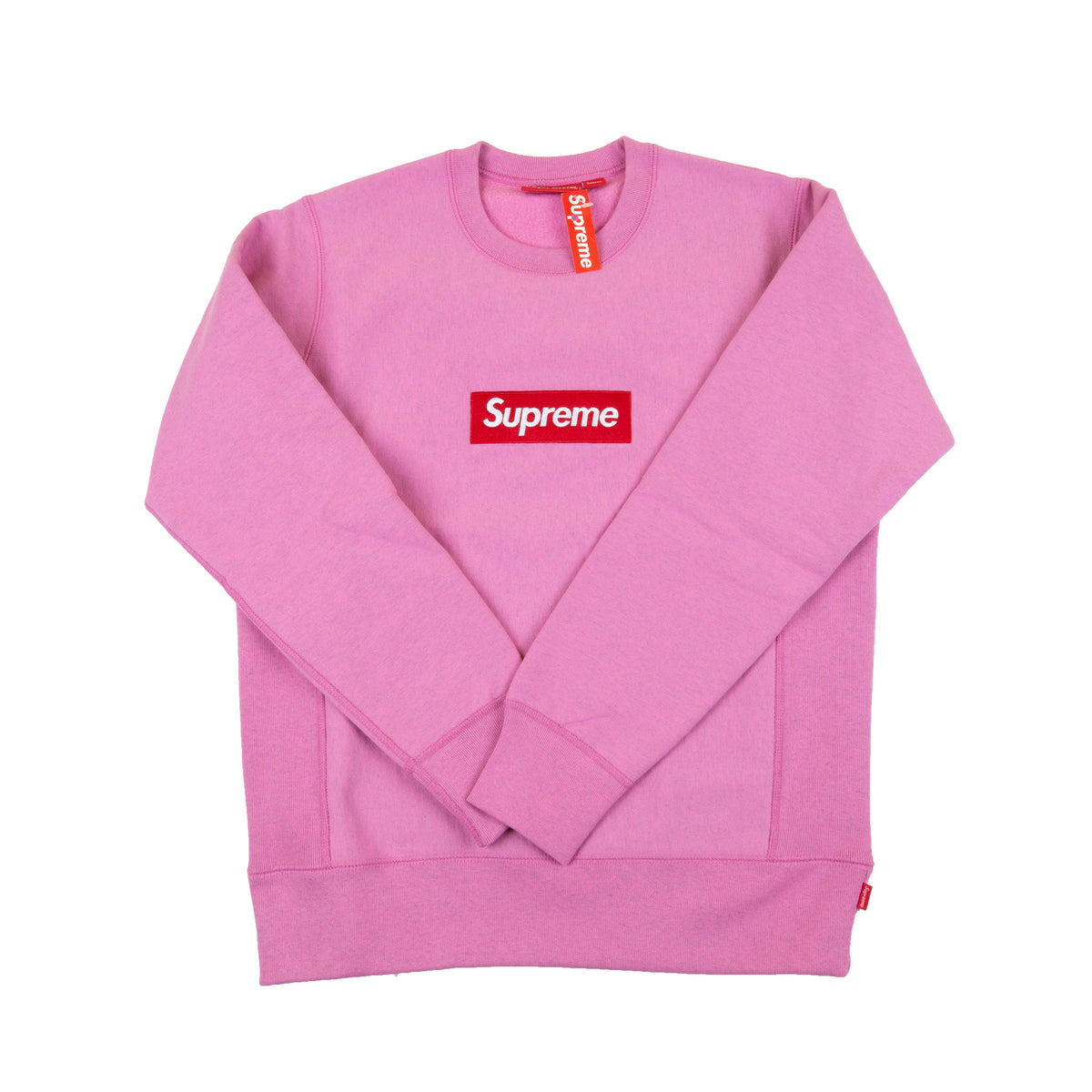 Supreme Pink Box Logo Crew – On The Arm