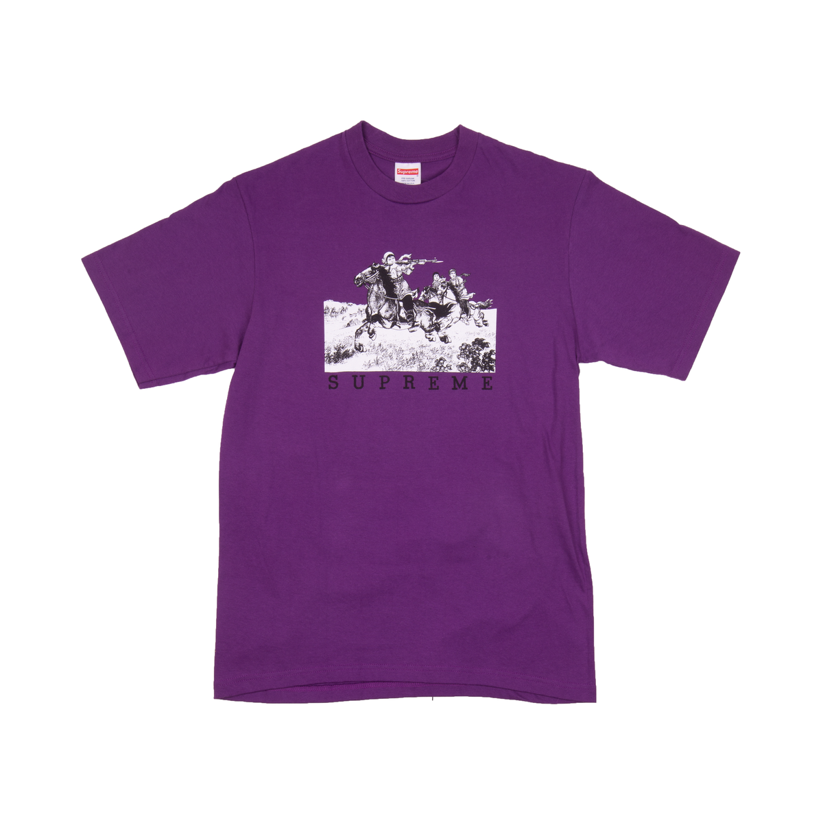 Supreme Purple Riders Tee – On The Arm