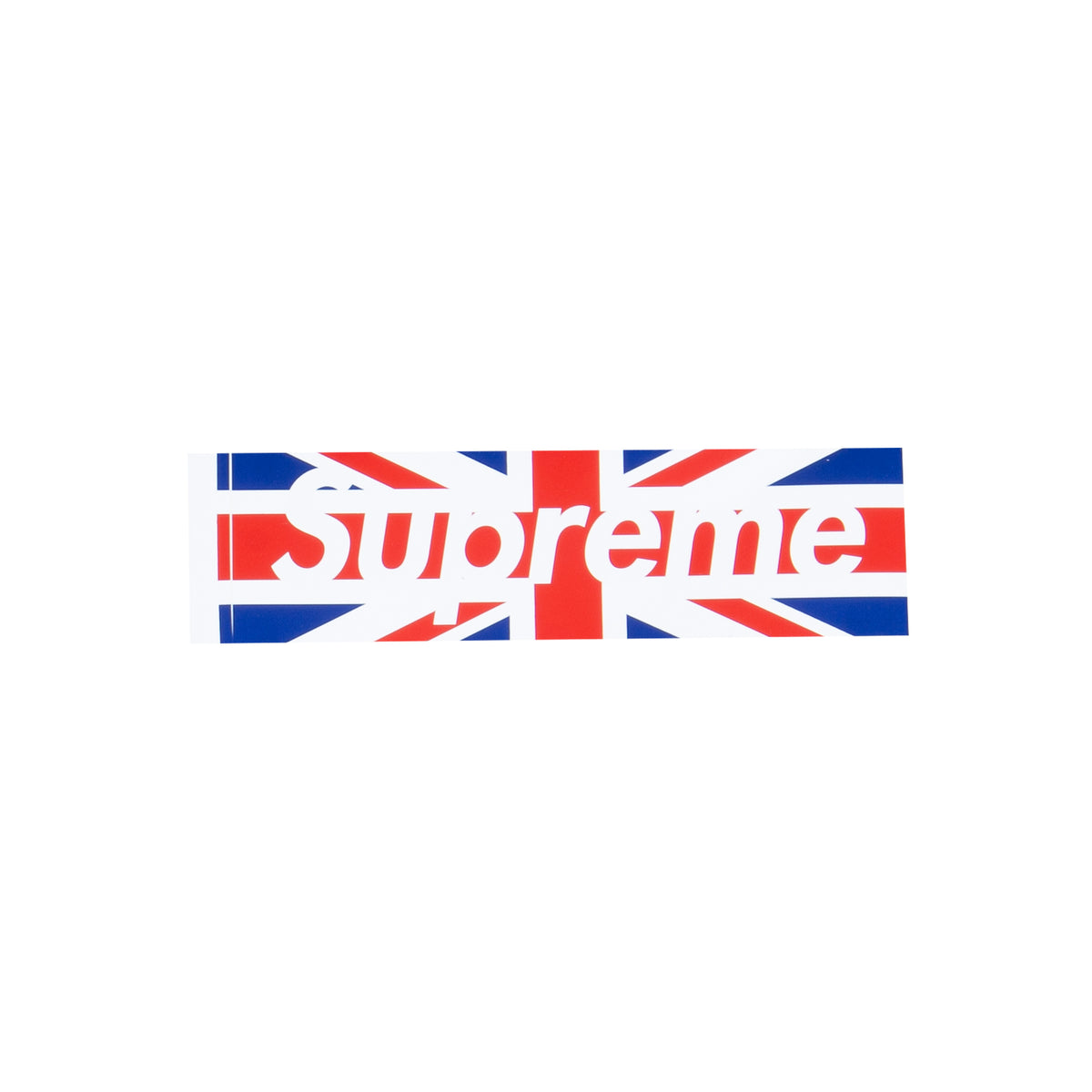 Supreme Union Jack Box Logo Sticker – On The Arm